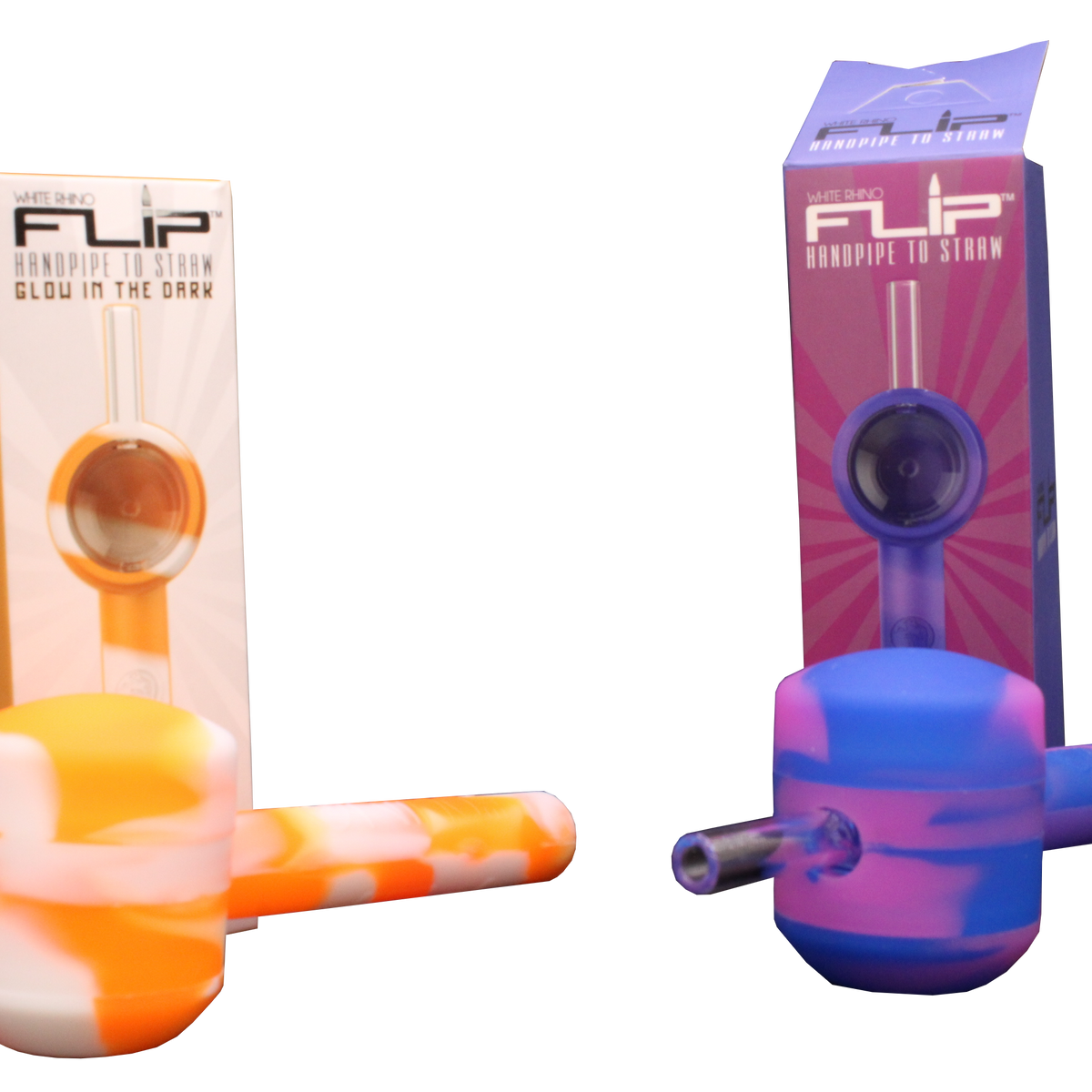 White Rhino Flip Hand Pipe Nectar Collector 2-in-1 – Zion Distro